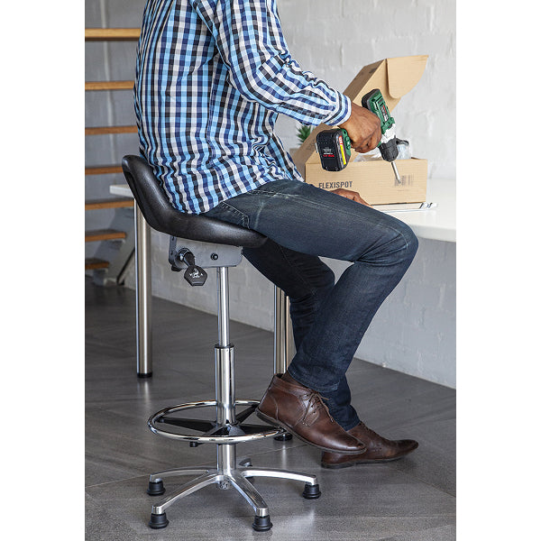 Ergo Height Adjustable Operators Chair with Seat Tilt