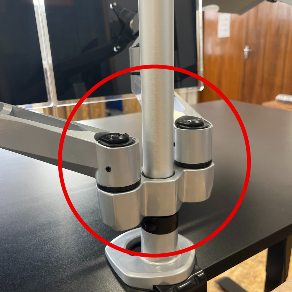 ErgoArm Post Splitter for Dual Arm Setup