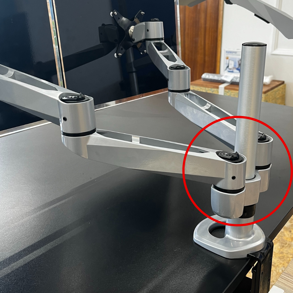 ErgoArm Post Splitter for Dual Arm Setup