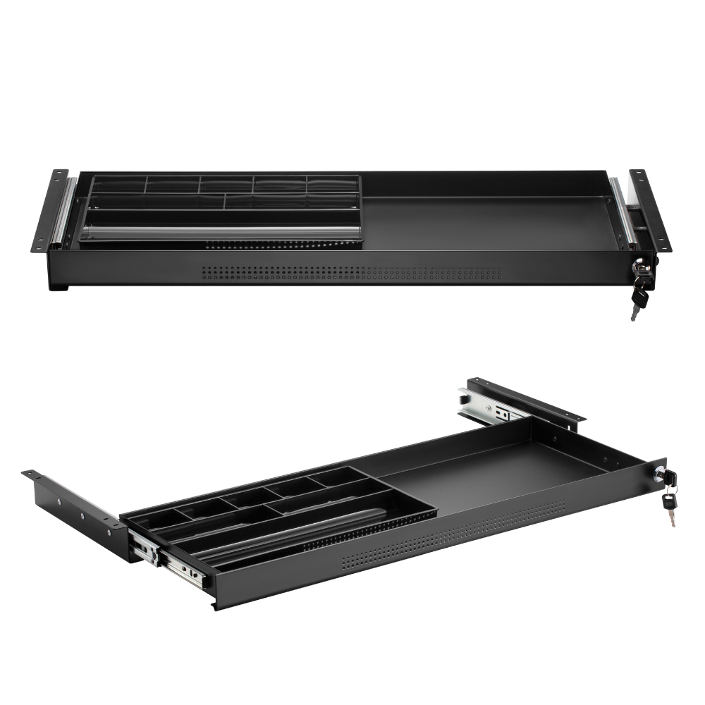 Ultra-Slim Under Desk Storage Drawer