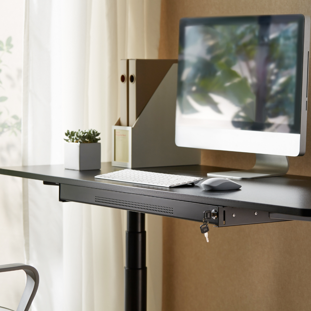 Ultra-Slim Under Desk Storage Drawer